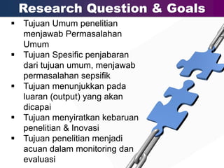 TEKNIK PENYUSUNAN PROPOSAL RISET | PDF