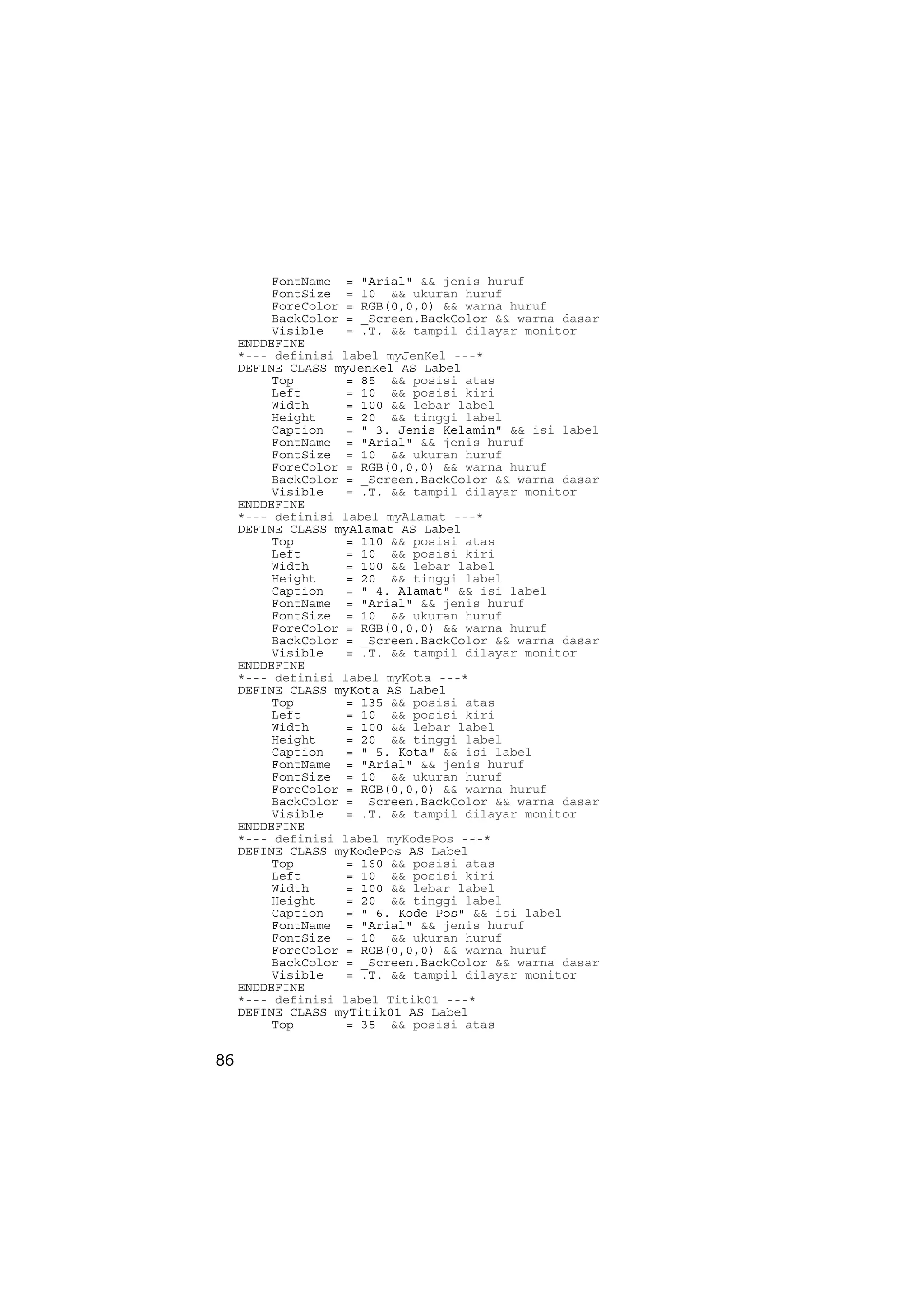 Teknik merancang program aplikasi (code) pada visual fox pro | PDF
