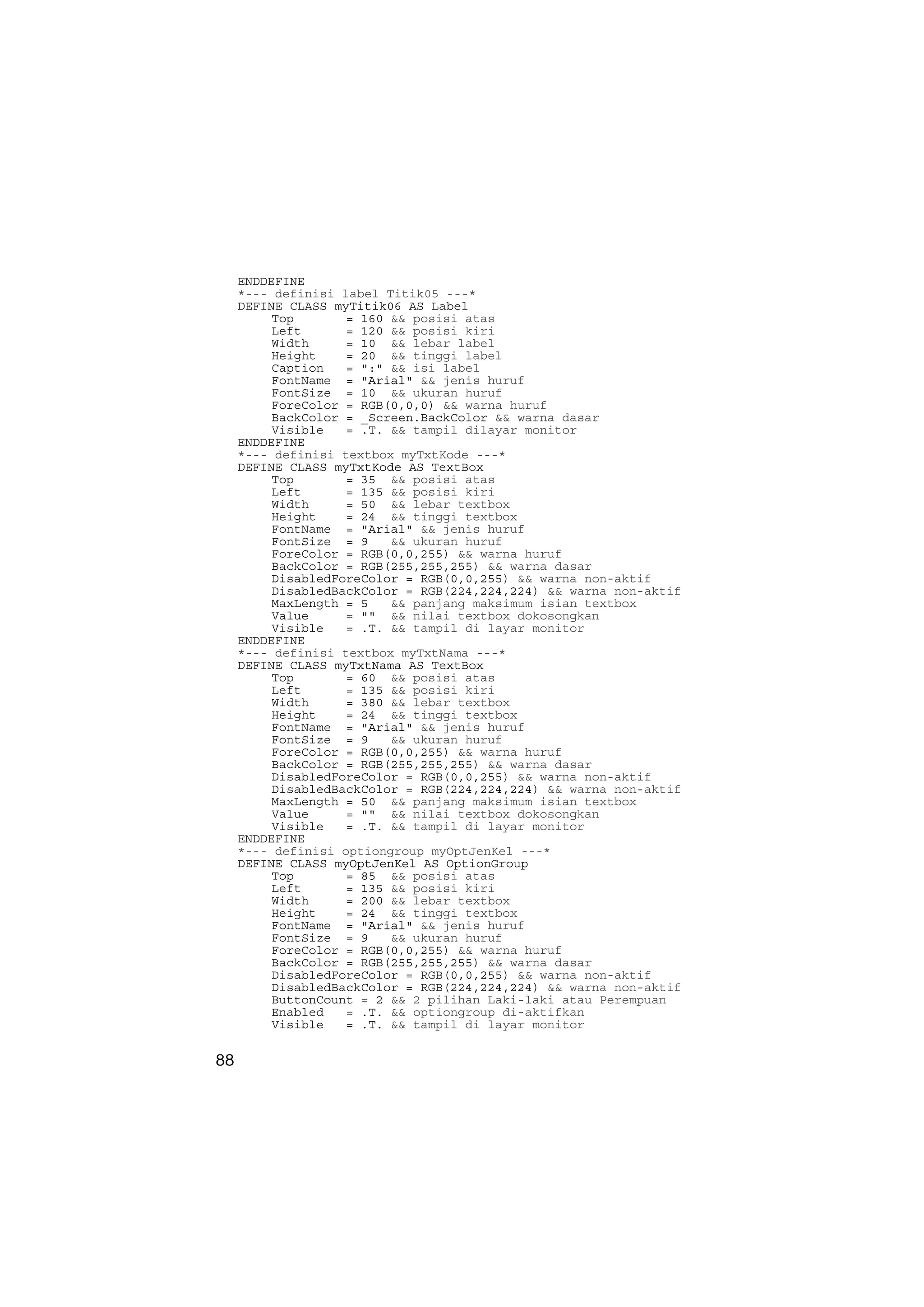 Teknik merancang program aplikasi (code) pada visual fox pro | PDF