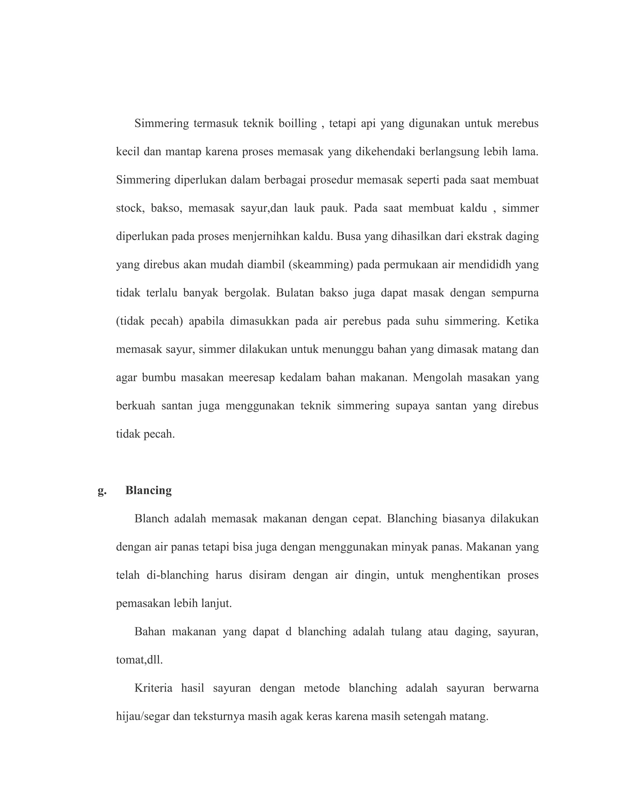 Teknik pemasakan panas lembab | PDF