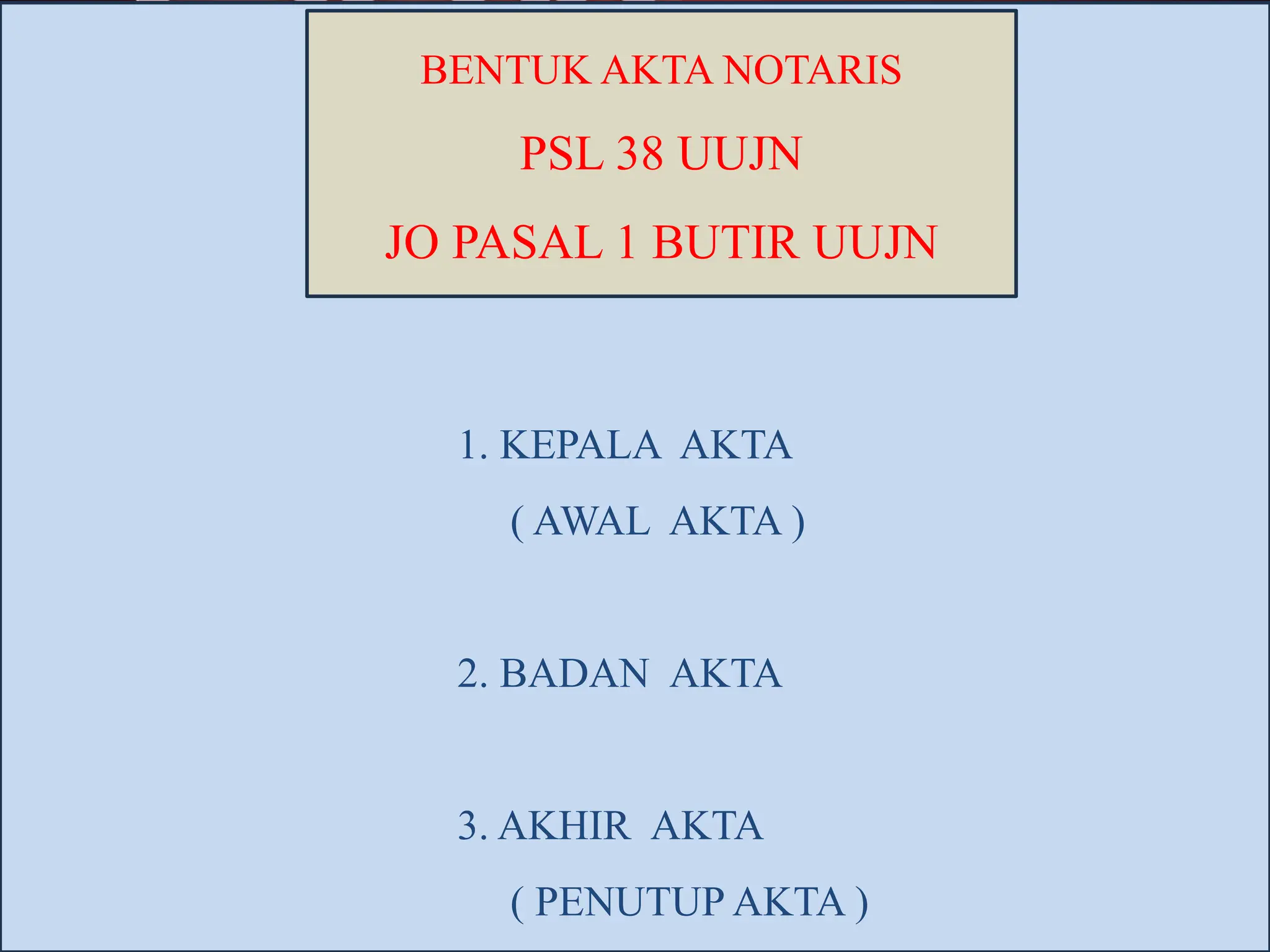 TEKNIK PEMBUATAN AKTA FAKULTAS HUKUM.pptx