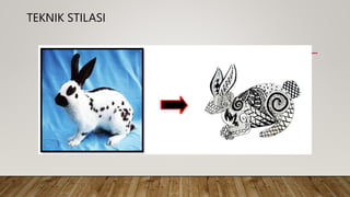 Teknik pembuatan gambar ragam hias seni rupa kelas 7 | PPTX