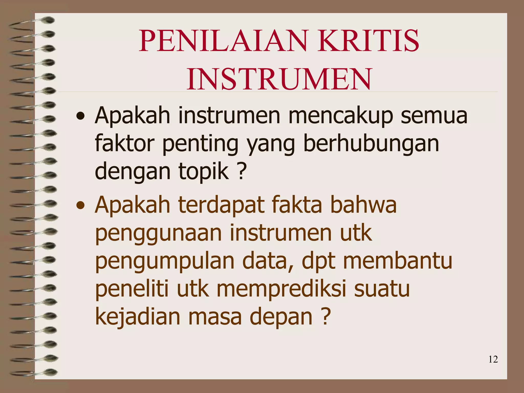 Teknik pembuatan instrumen .ppt