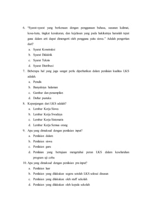 Teknik pembuatan lks kel.7 | DOCX