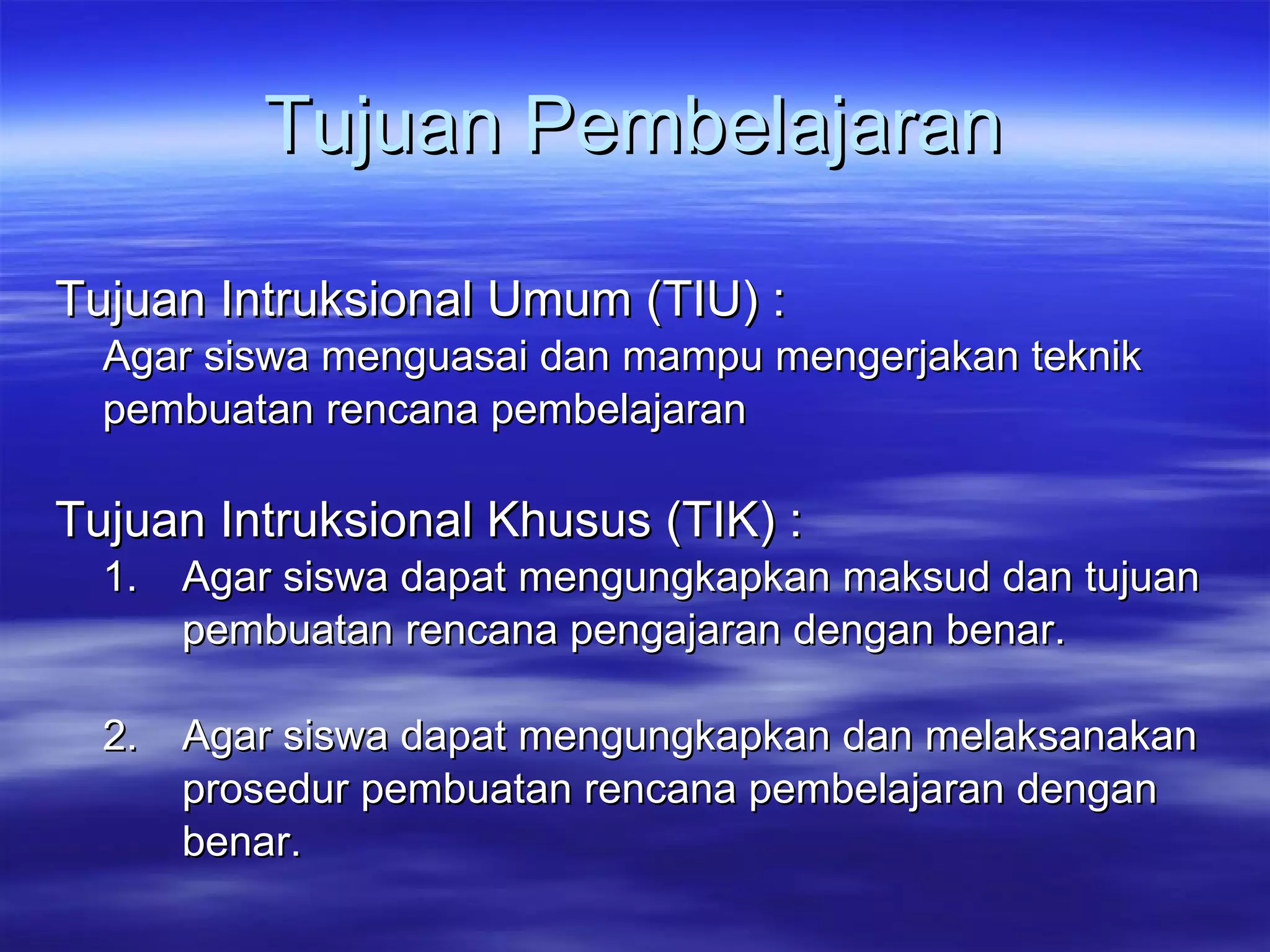 Teknik pembuatan rencana pengajaran | PPT