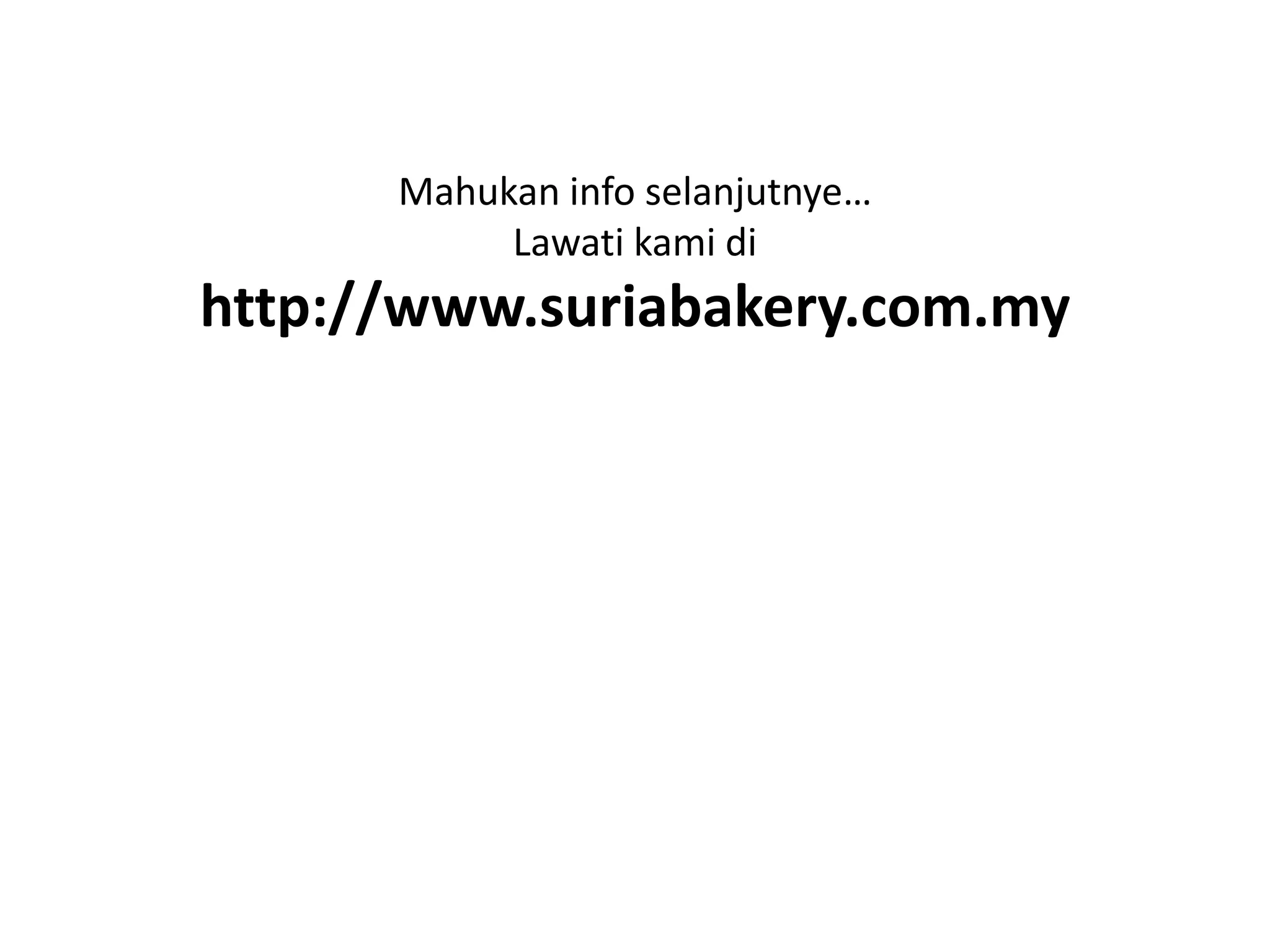 Teknik pembuatan roti | PPTX