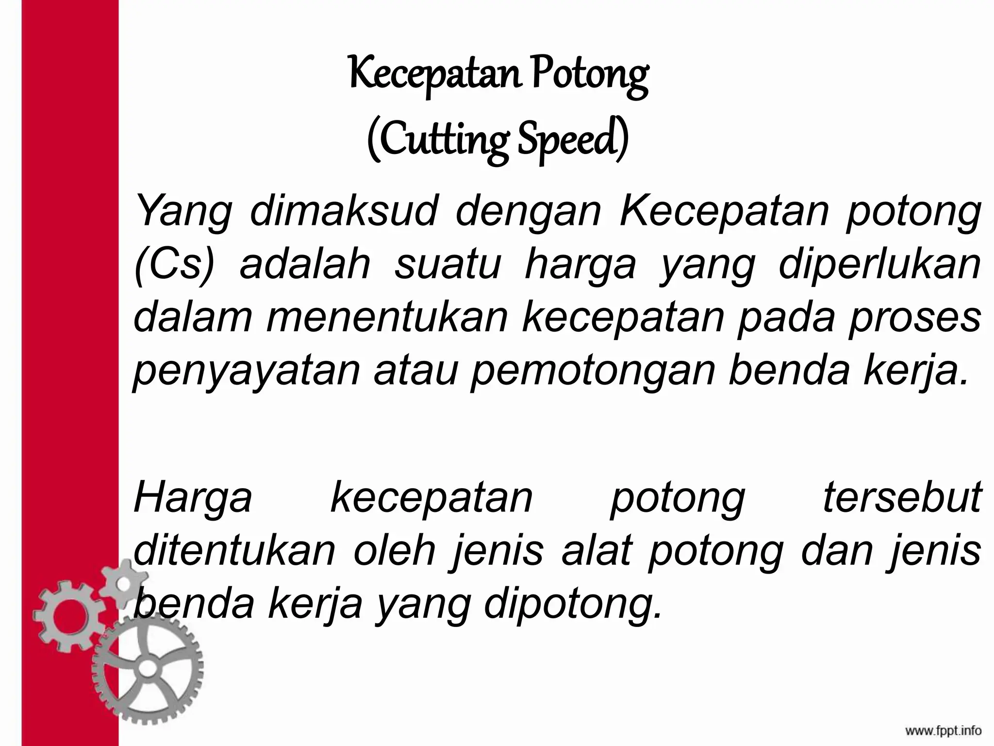Teknik Pemesinan Frais (Parameter 1).ppt