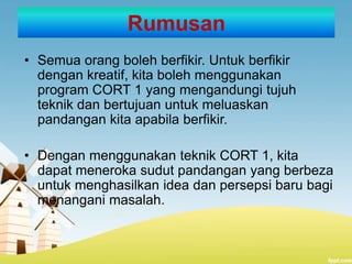 Teknik pemikiran kreatif | PPTX