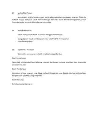 Teknik pemrograman - aplikasi notepad | DOCX