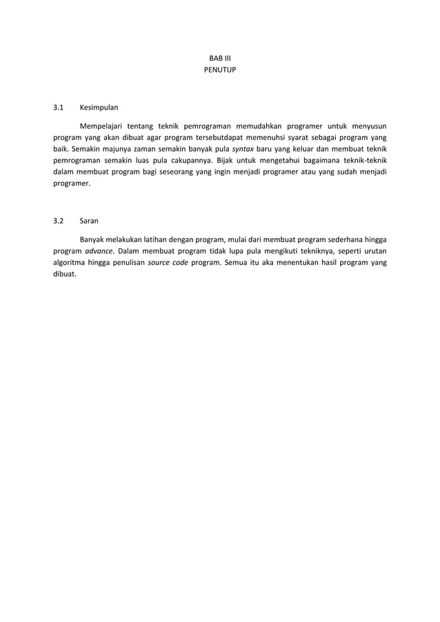 Teknik pemrograman - aplikasi notepad | DOCX