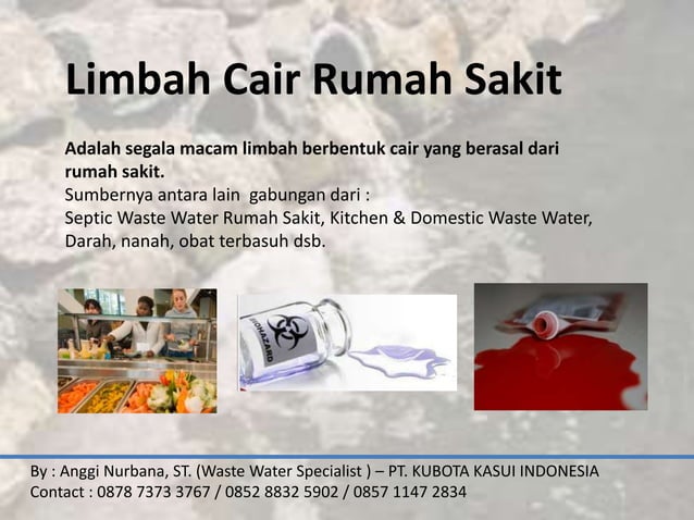 Teknik Pengolahan Limbah Cair Rumah Sakit | PPTX