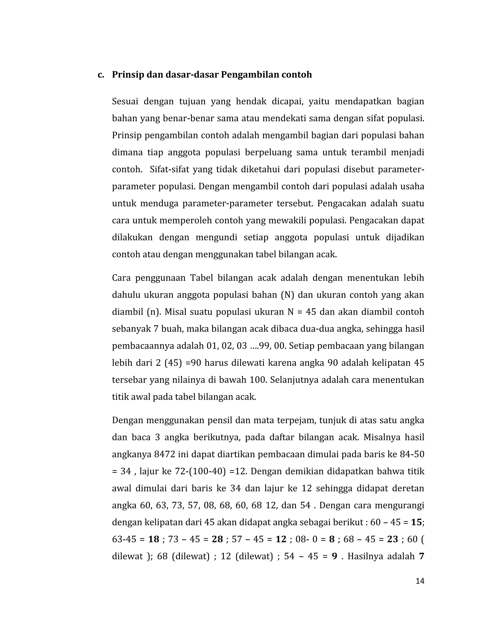 Teknik Pengambilan Contoh | PDF