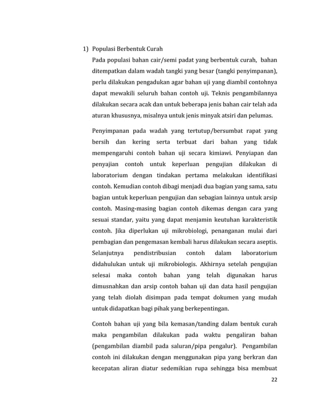 Teknik Pengambilan Contoh | PDF