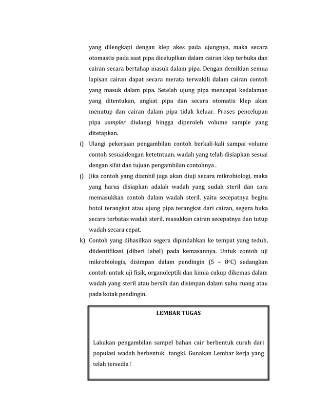 Teknik Pengambilan Contoh | PDF