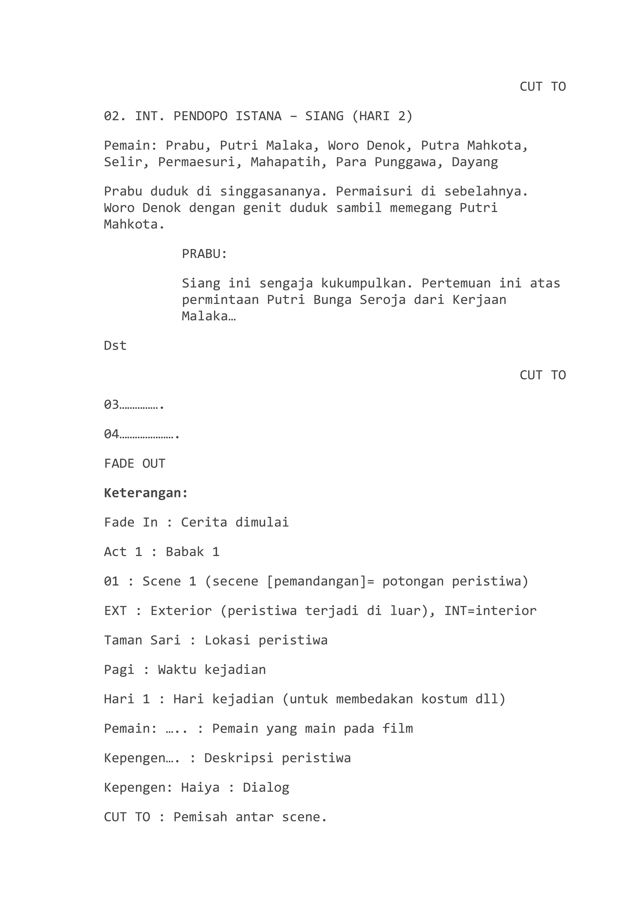 Teknik pengambilan gambar | DOCX