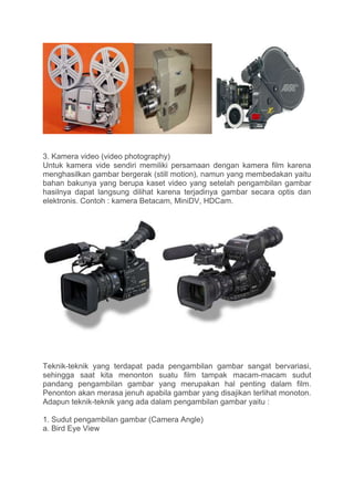 Teknik pengambilan gambar | DOCX