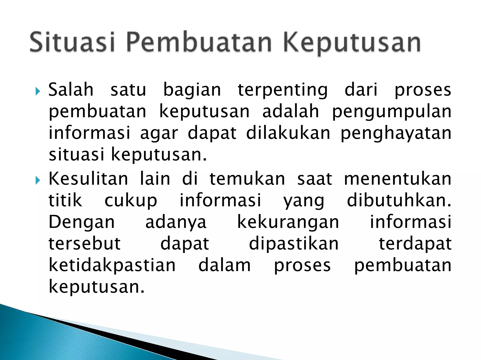 Teknik Pengambilan Keputusan | PPTX