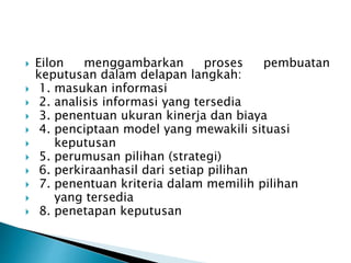 Teknik Pengambilan Keputusan | PPTX