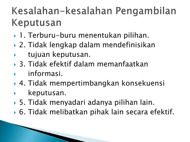 Teknik Pengambilan Keputusan | PPTX
