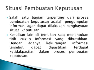 Teknik Pengambilan Keputusan | PPTX