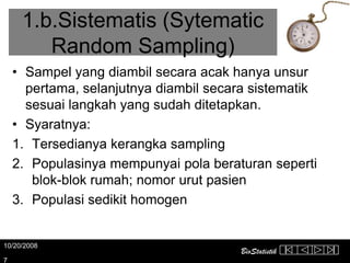 Teknik pengambilan sampel | PDF