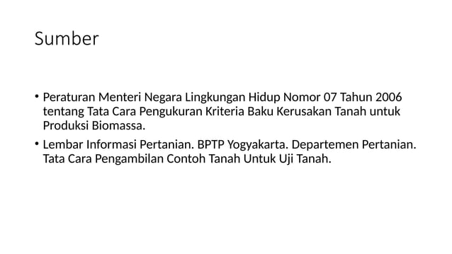 Teknik Pengambilan Contoh / Sampel Tanah | PPTX