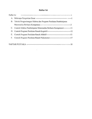 Teknik pengembangan silabus | PDF