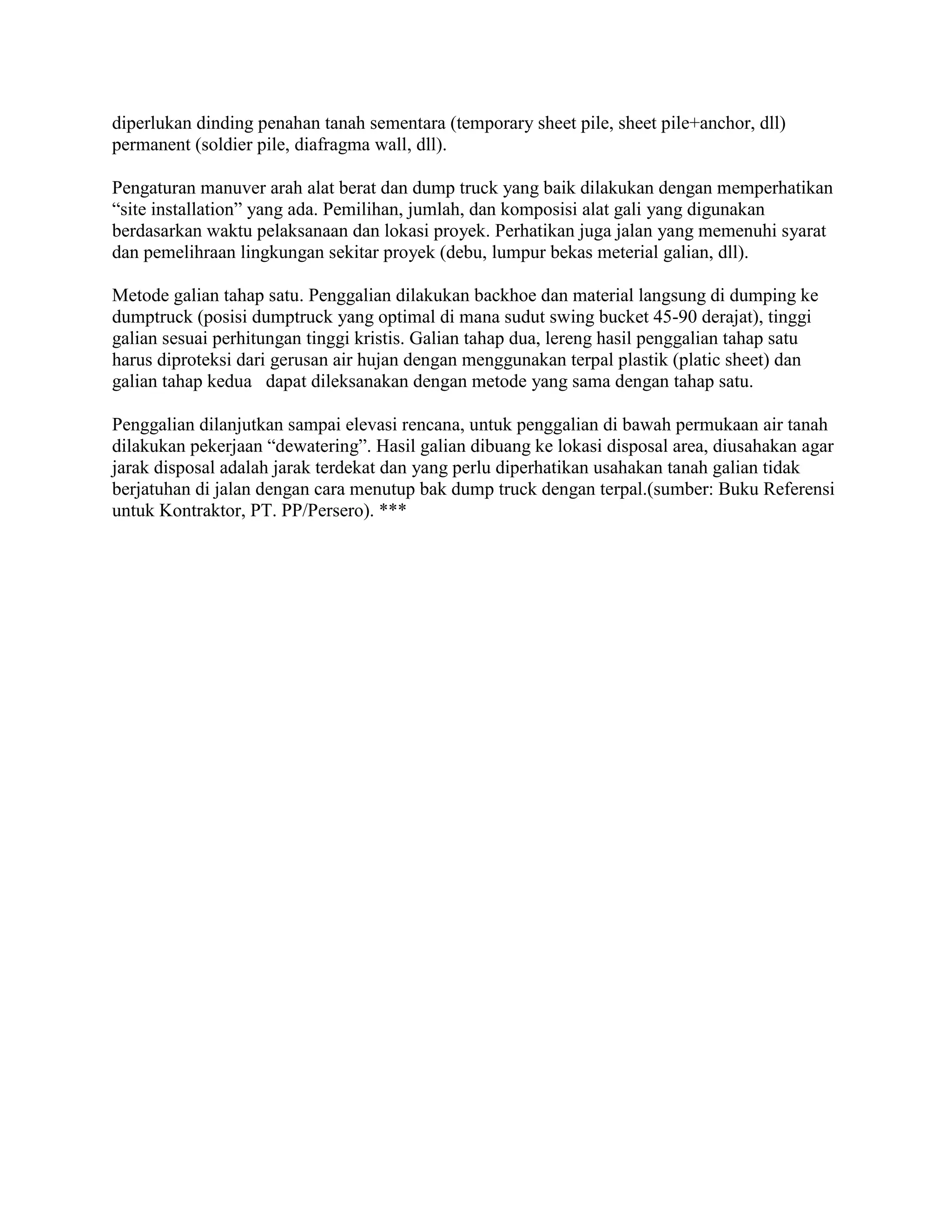 Teknik penggalian | DOCX