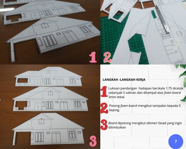Teknik penghasilan model fasad bangunan | PPT