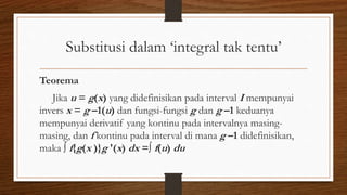 Teknik pengintegralan | PPTX