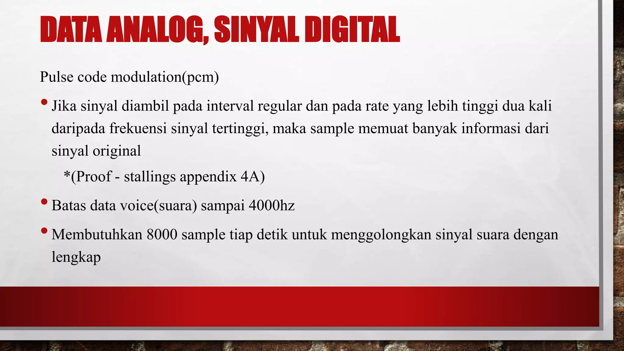 Teknik pengkodean sinyal | PPT
