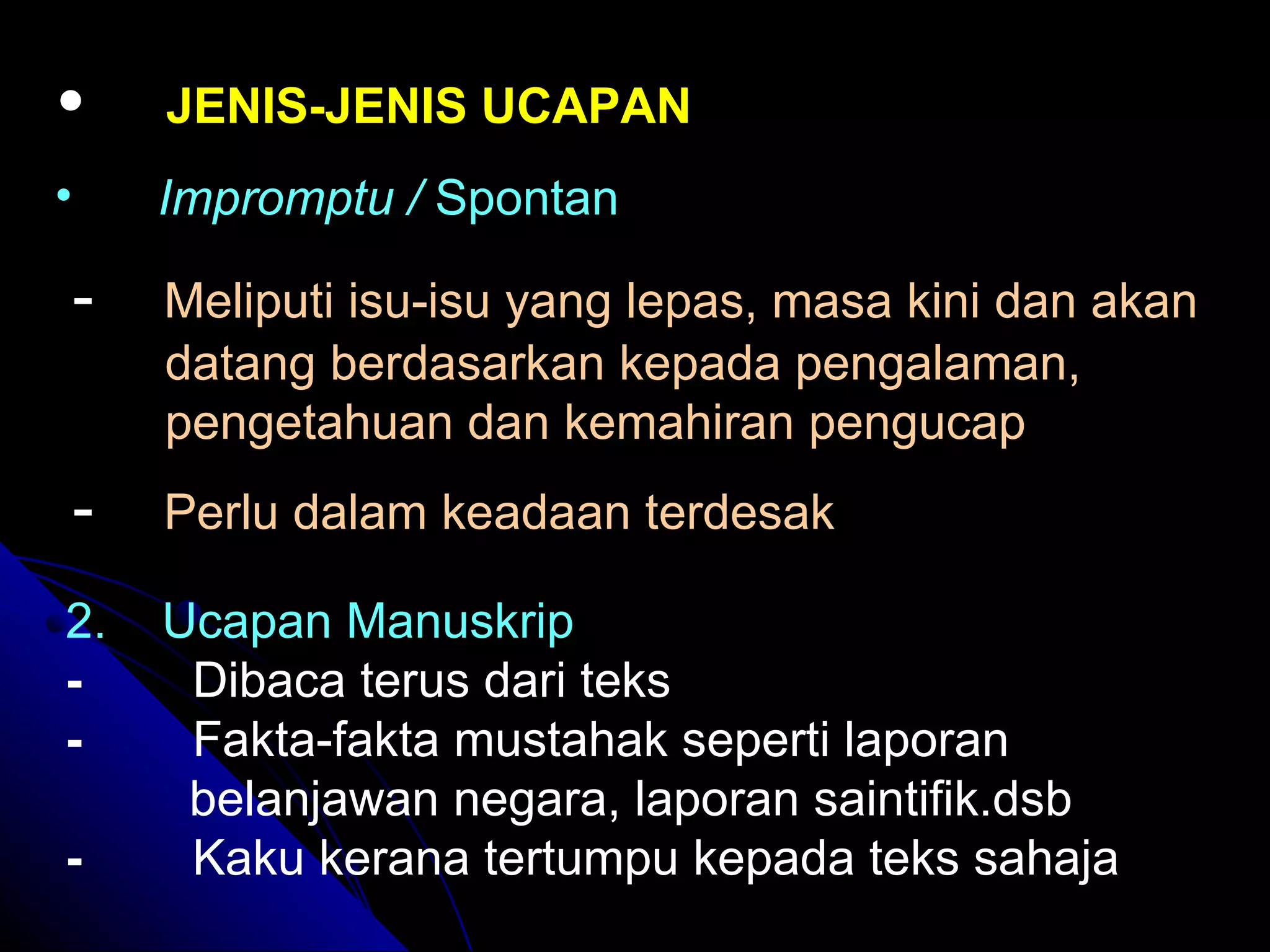 Teknik Pengucapan Awam | PPT