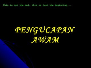 Teknik Pengucapan Awam | PPT