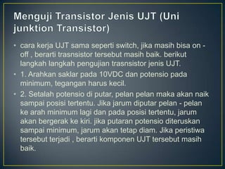 Pengukuran Transistor | PPTX