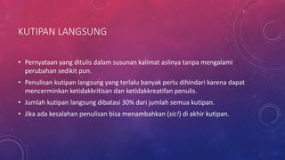 Bahasa Indonesia Teknik Pengutipan-rev.pptx
