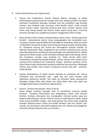 Teknik penulisan Berita dan Feature | PDF