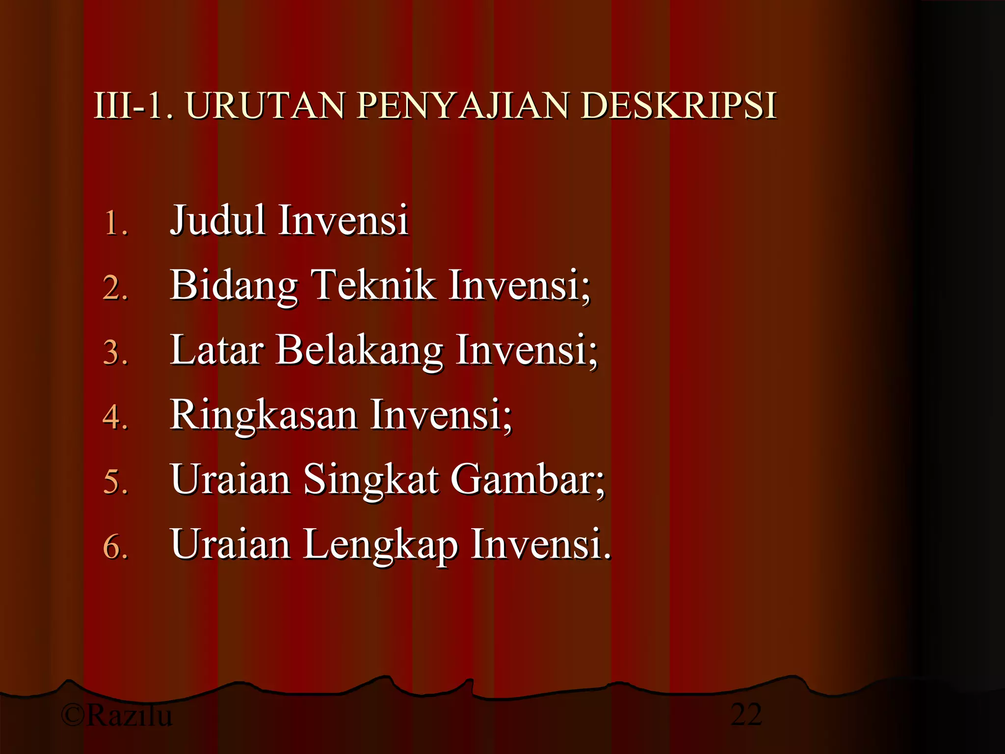 Teknik penulisan dokumen paten | PPT