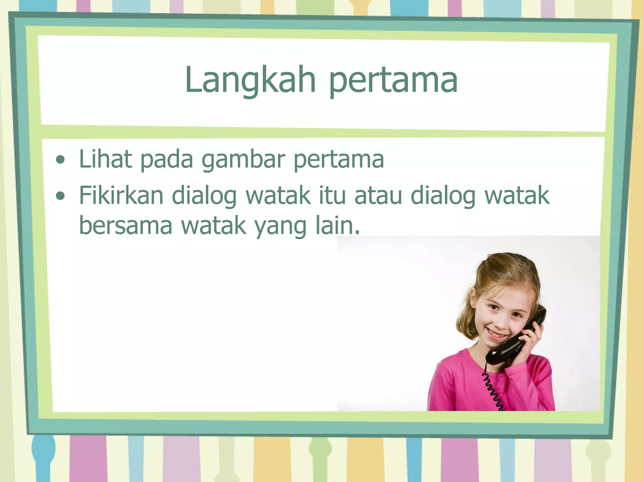 Teknik penulisan melalui dialog dlm karangan | PPT