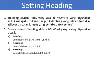 Teknik penulisan paper | PPTX