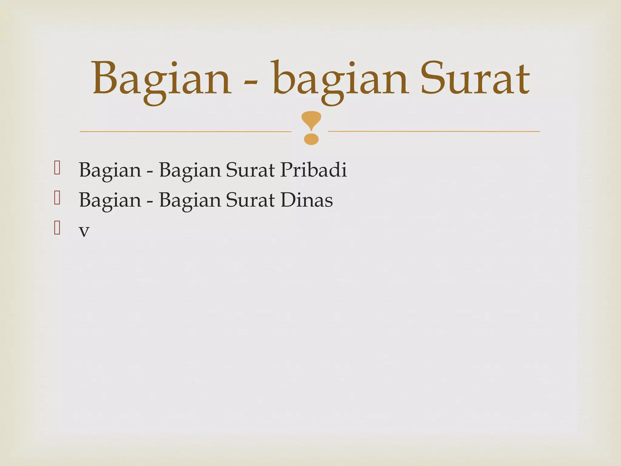 Teknik penulisan surat | PPT
