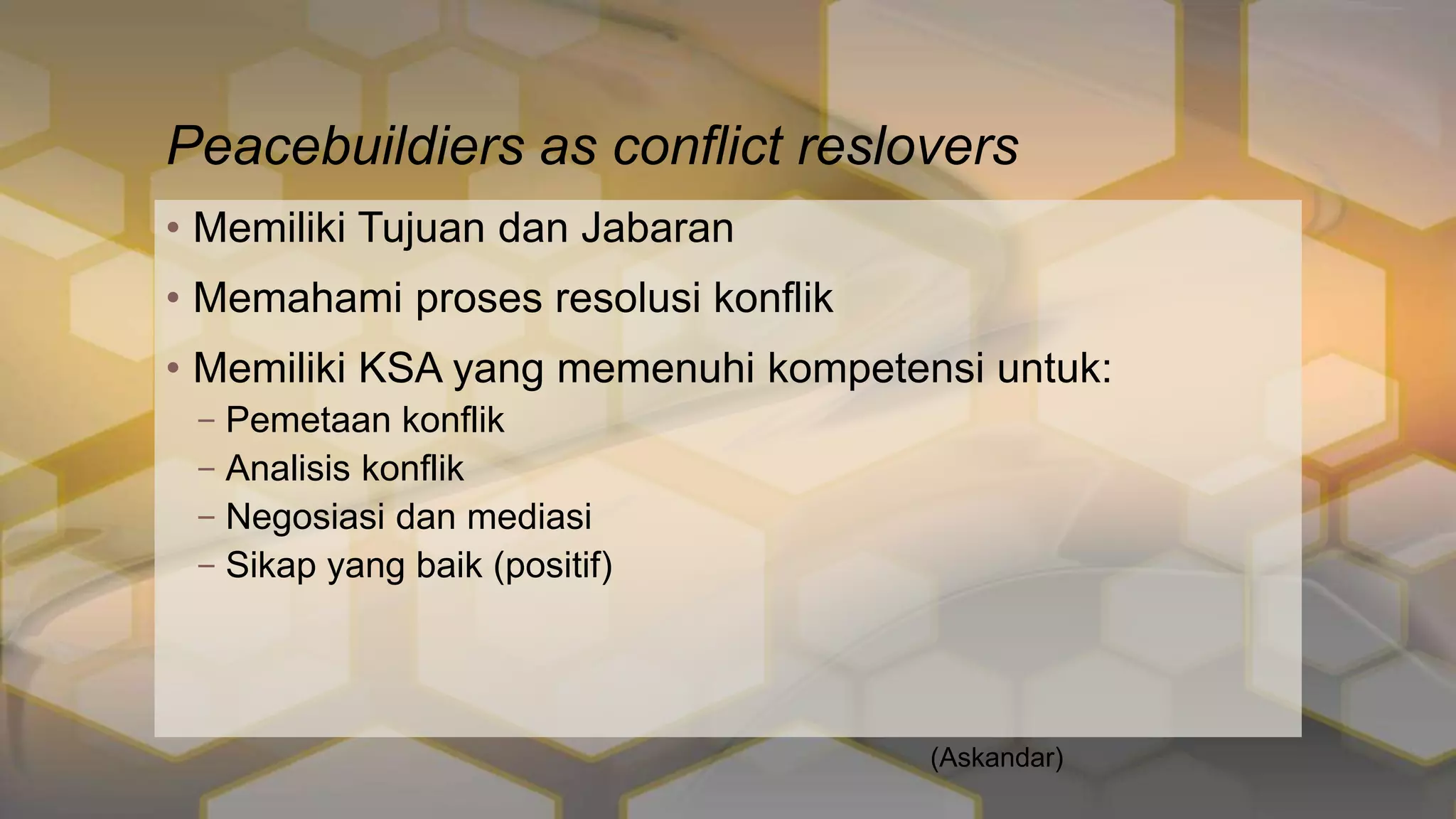 Teknik Penyelesaian dan Pemulihan Konflik | PDF