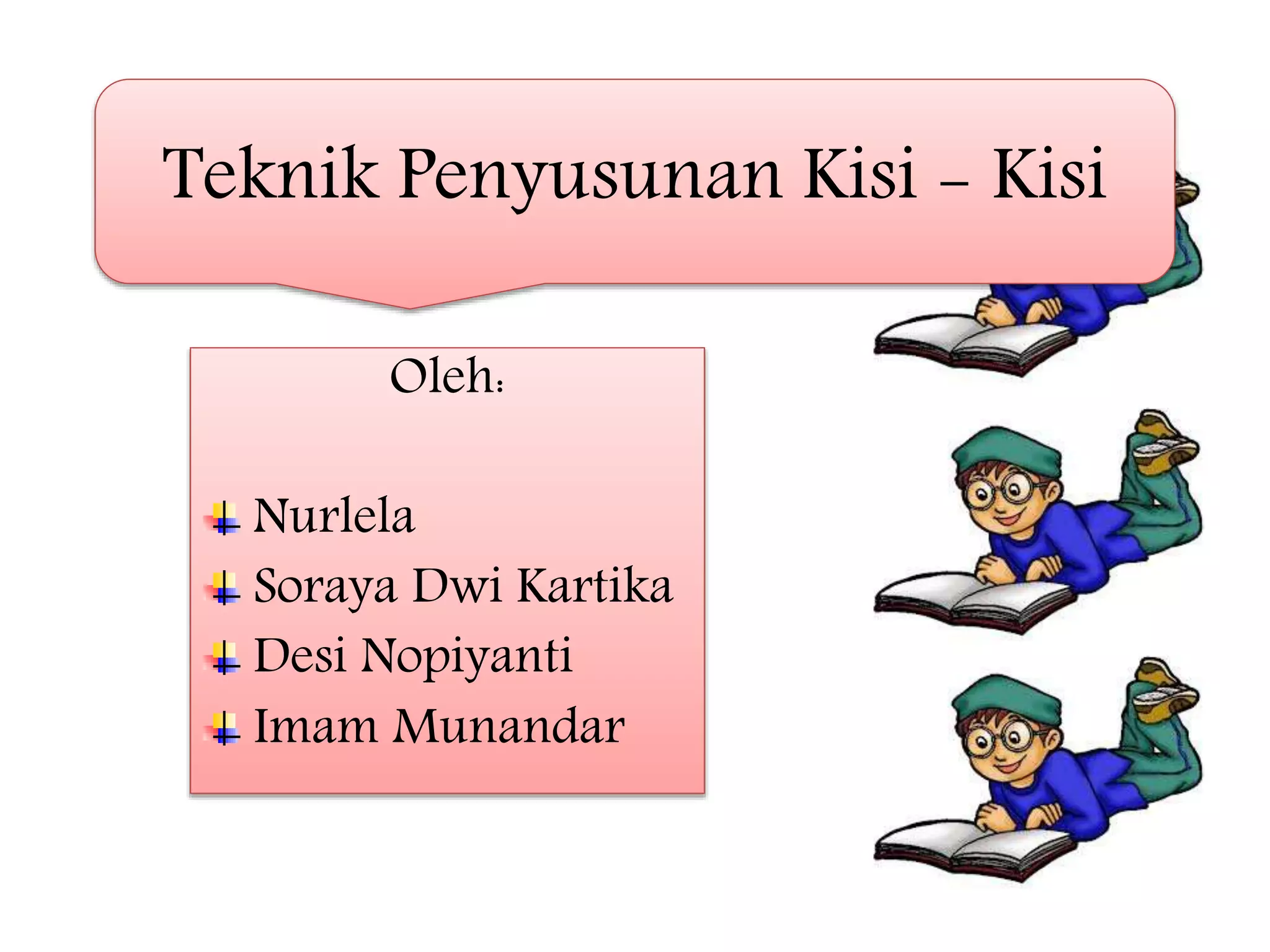 Teknik penyusunan kisi kisi (praktek) | PPTX