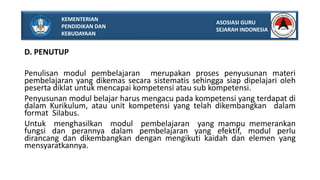 Teknik penyusunan modul | PPT