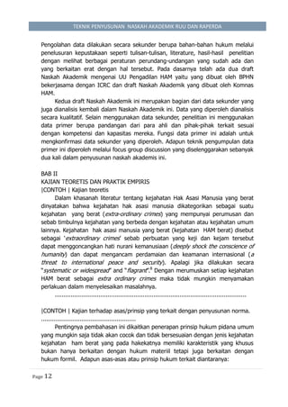 Teknik penyusunan naskah akademik | PDF