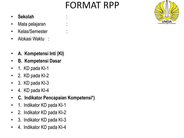 TEKNIK PENYUSUNAN RPP. permendikbud 103 tahun 2014.ppt