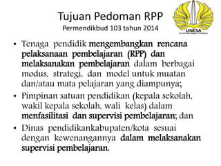 TEKNIK PENYUSUNAN RPP. permendikbud 103 tahun 2014.ppt