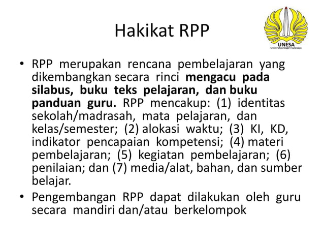 TEKNIK PENYUSUNAN RPP. permendikbud 103 tahun 2014.ppt