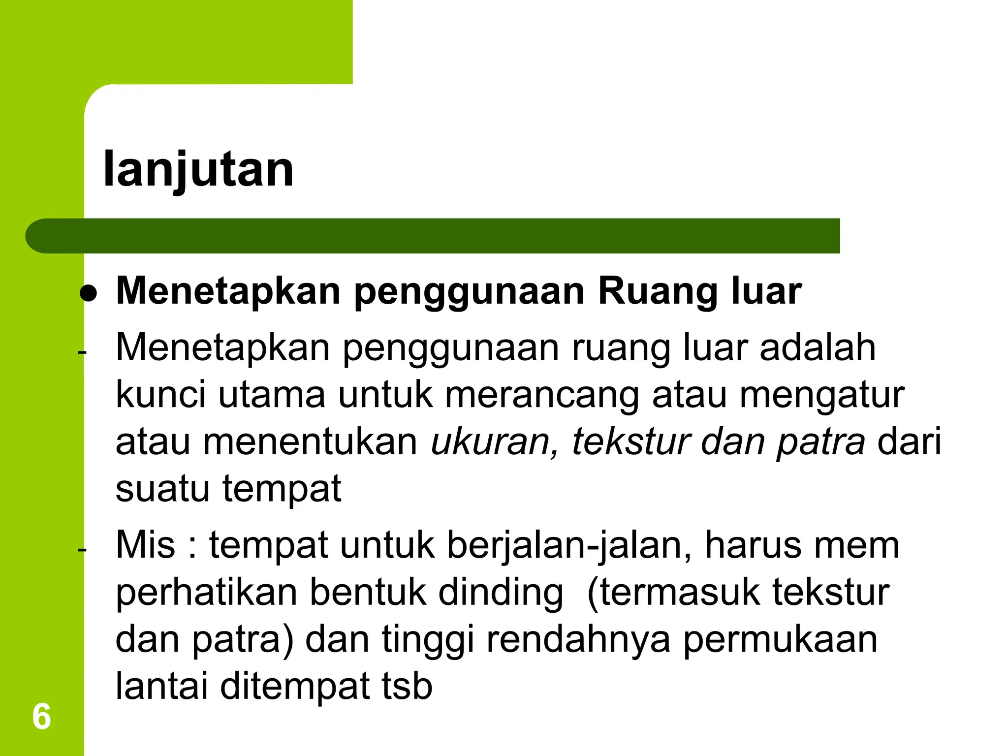 Teknik Perancangan Ruang Luar - intisari dari Exterior Design in ...