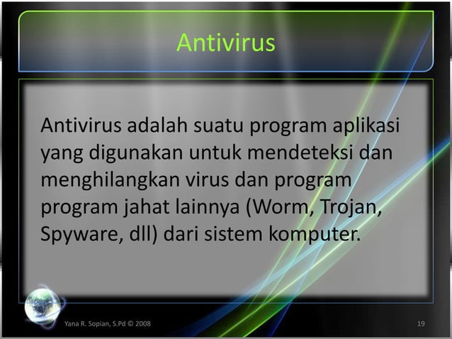 Teknik Perawatan Komputer & Antivirus | PPTX