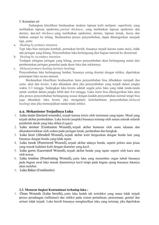 Teknik perawatan luka | DOCX